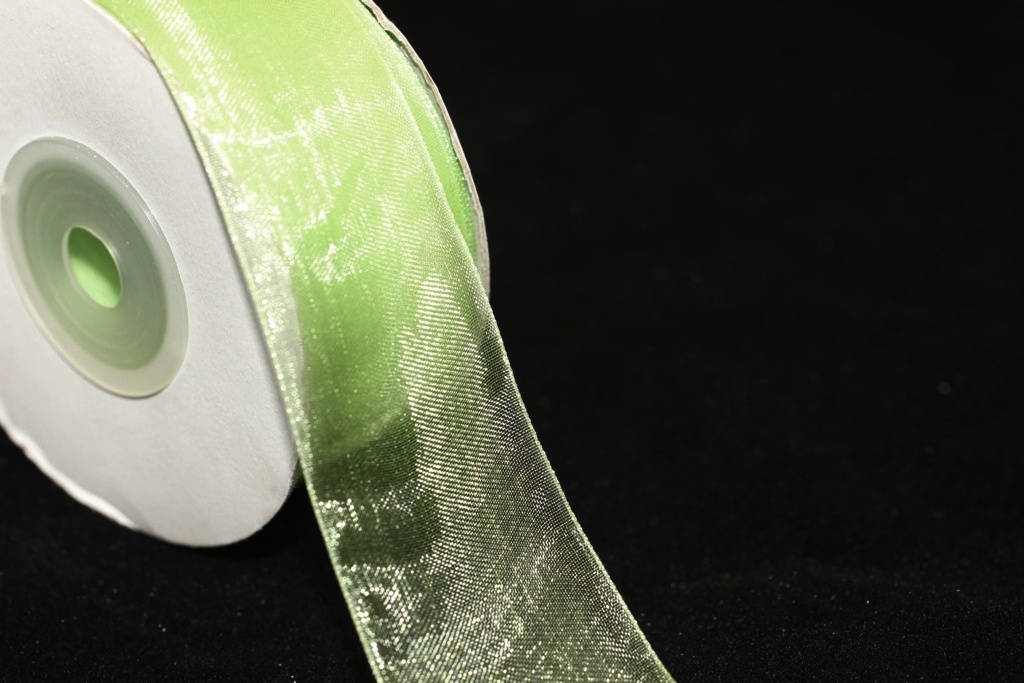 22 meters Green Organza ribbon, fall ribbon, Wedding ribbons, Organza ...