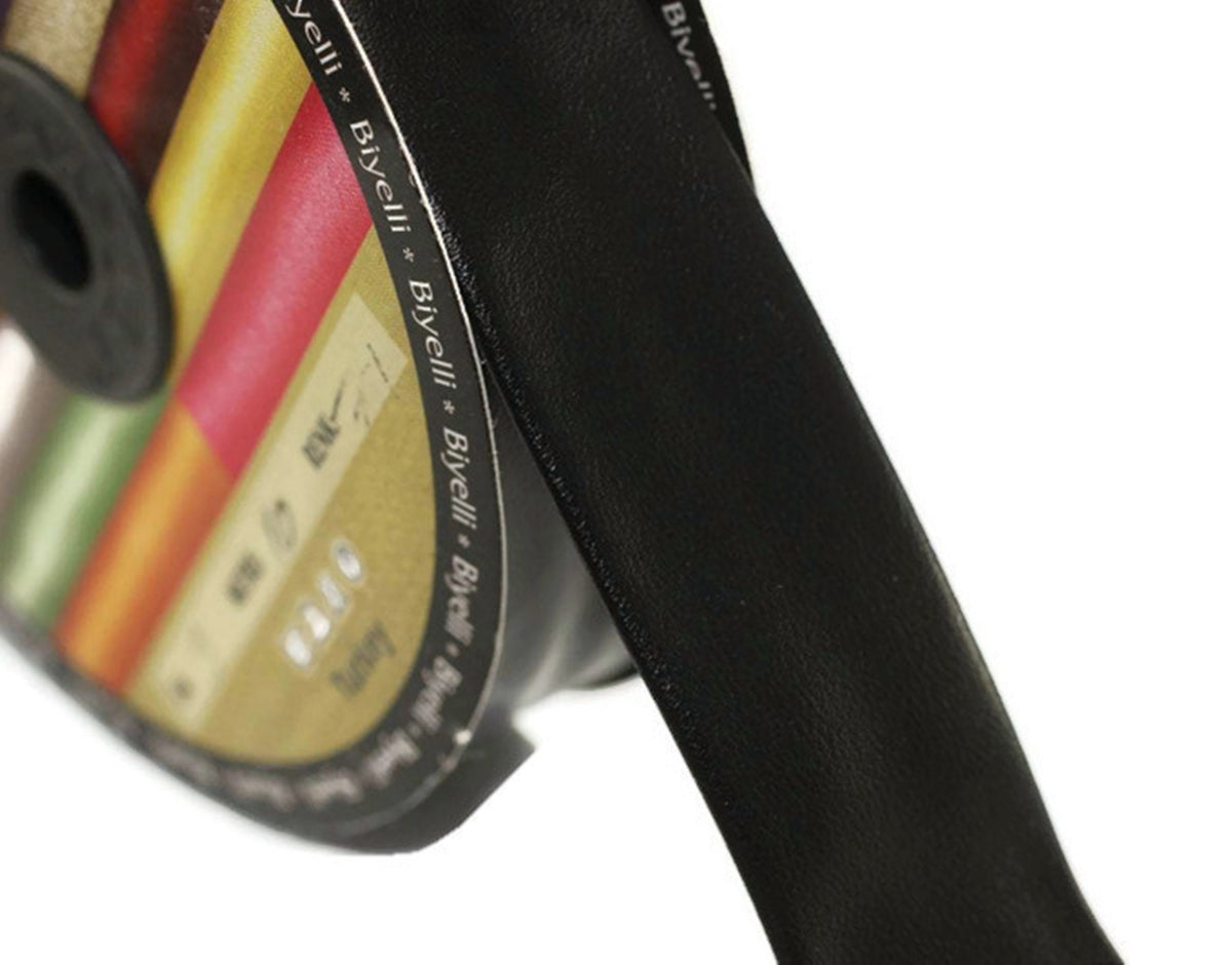 20 mm Black Sewing Tape, Leather Bias tape, Sewing binding, trim (0.78 ...