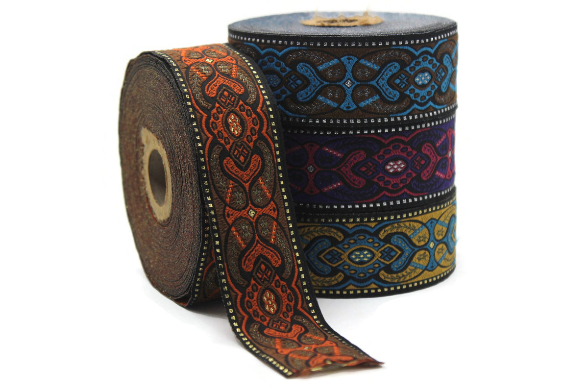 35 mm Mystic jacquard Ribbons (1.37 inches) Sewing Crafts, ribbon trim ...