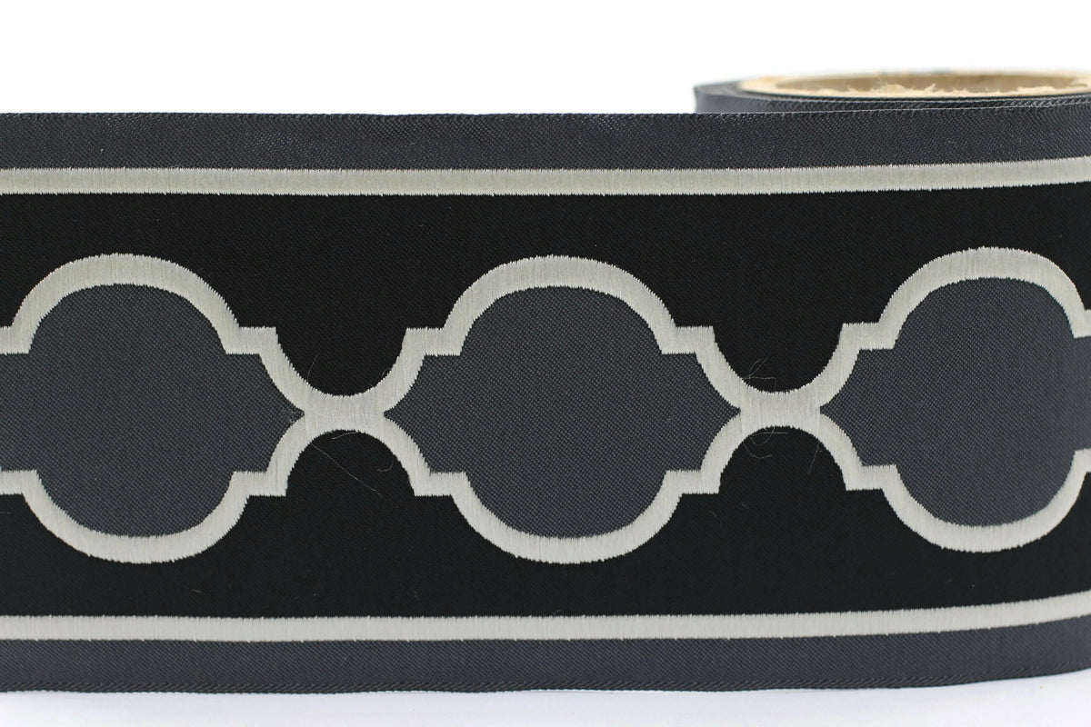 100 mm Geometric Jacquard Trims for your Drapes, Upholstery Fabric, Dr ...