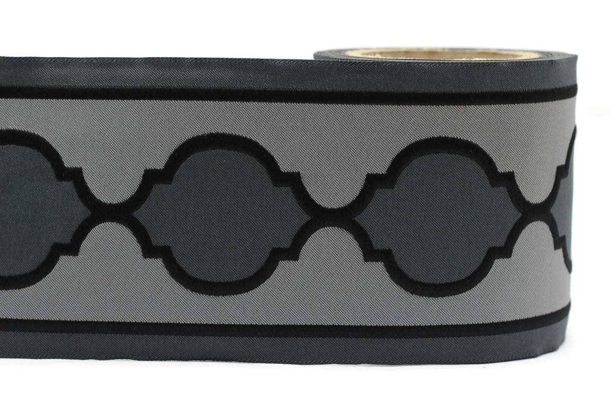 100 mm Geometric Jacquard Trims for your Drapes, Upholstery Fabric, Dr ...