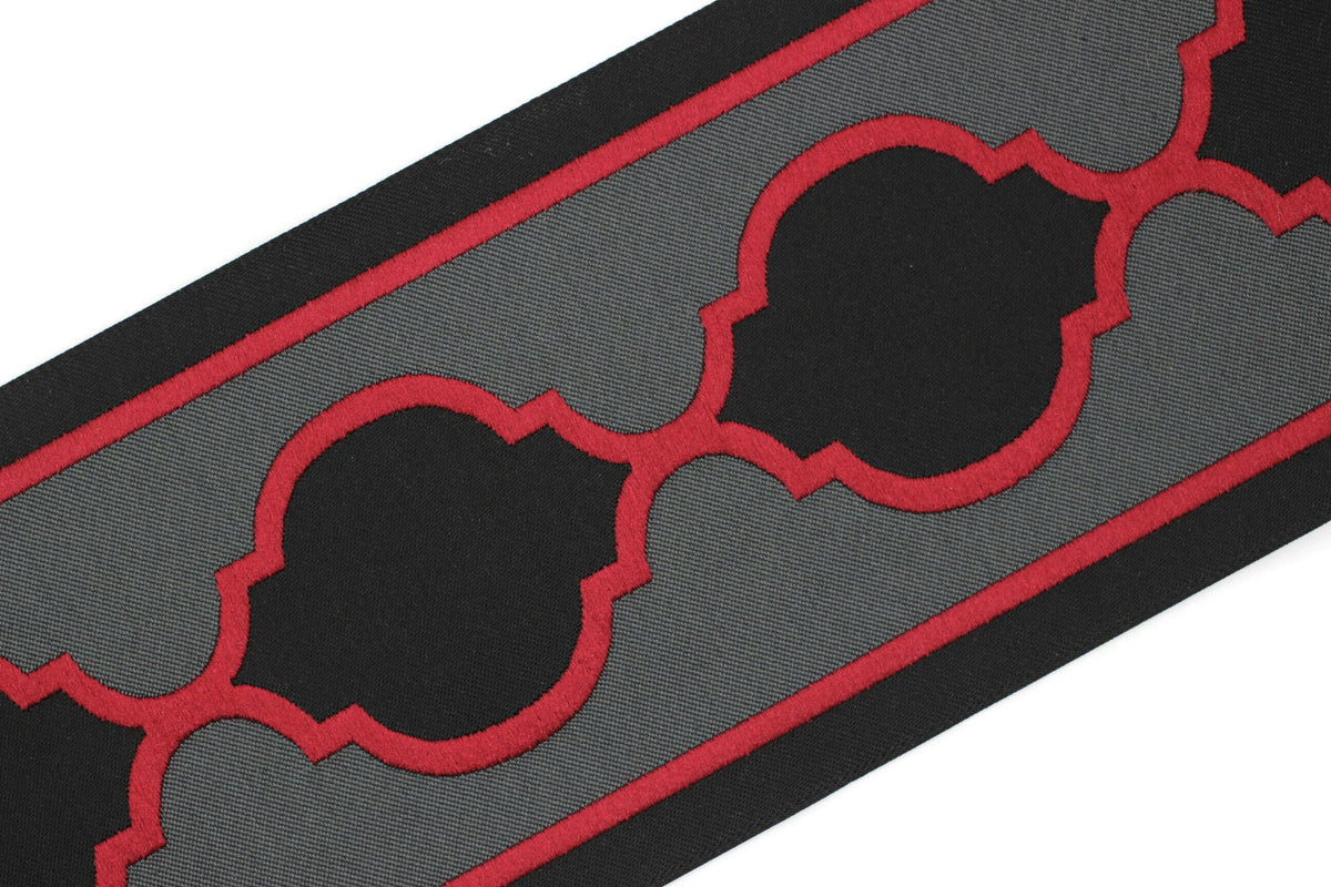 100 mm Geometric Jacquard Trims for your Drapes, Upholstery Fabric, Dr ...